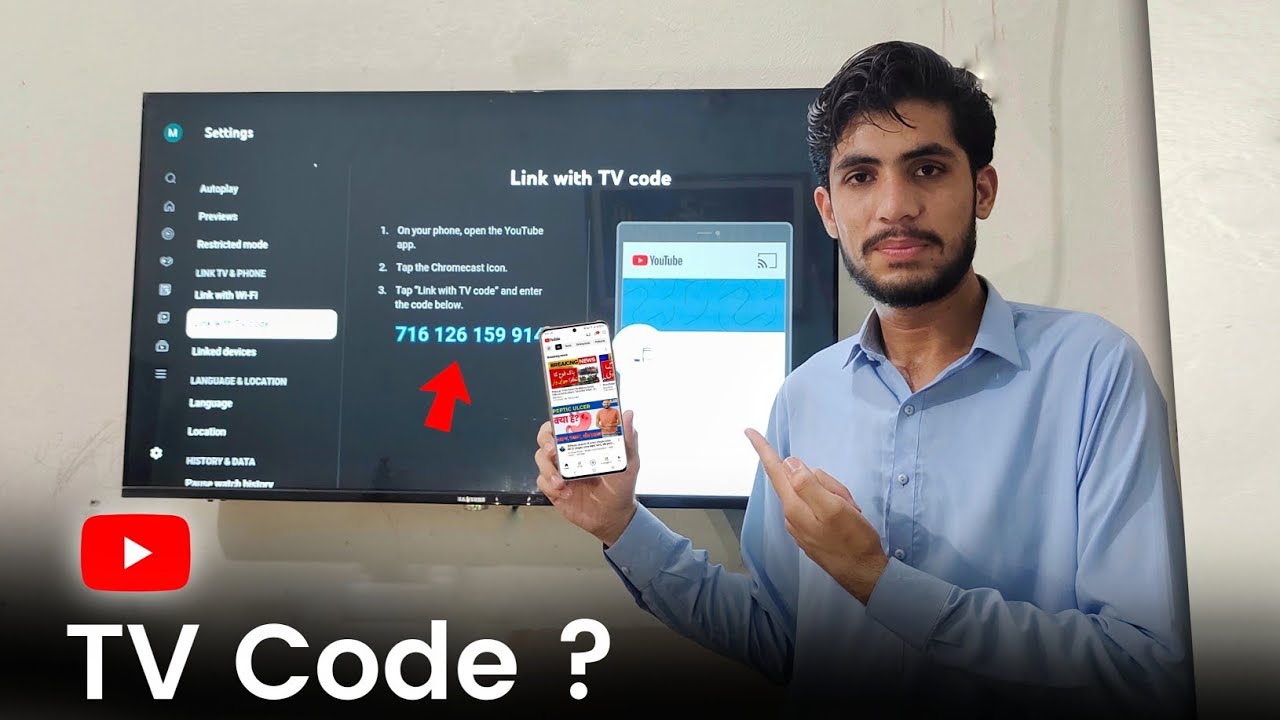 Link With TV Code Kaise Pata Kare | YouTube Link TV Code Kiase Find Kare - YouTube