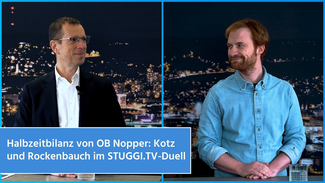 Halbzeitbilanz von OB Frank Nopper: Kotz und Rockenbauch im STUGGI.TV ...