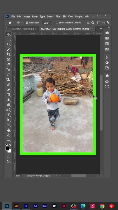 How to create border photo or image in Photoshop part 3 - YouTube
