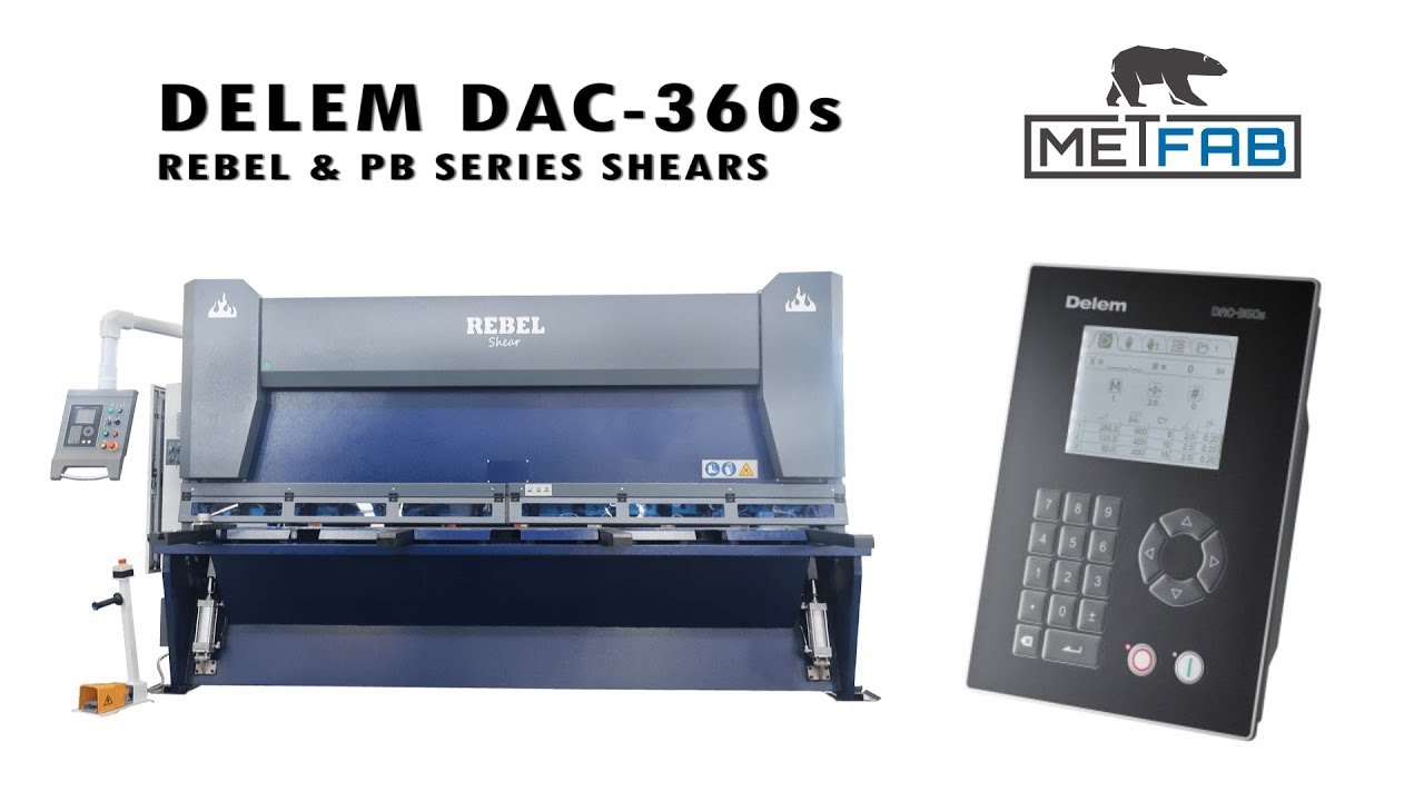 DELEM DAC 360s Controller for shear - YouTube
