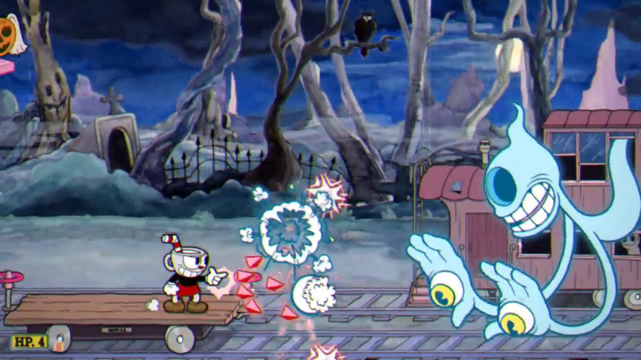 Cuphead #17 - Phantom Express - Ost - Ghost Fight - YouTube