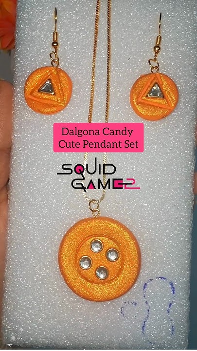 How to make Dalgona Candy Pendant Set? Squid Game 2#diy #squidgame #dalgona #squidgame2 - YouTube