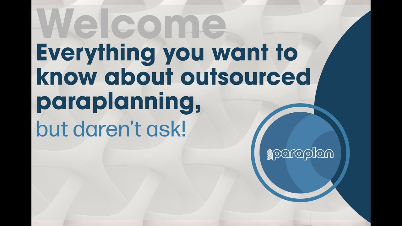 Webinar- Everything you want to know about outsourced paraplanning, but ...