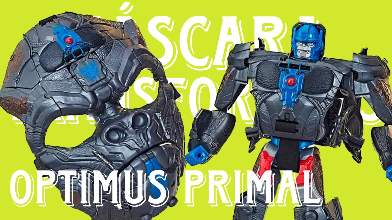 OPTIMUS PRIMAL MASCARA TRANSFORMERS RISE OF THE BEASTS - YouTube