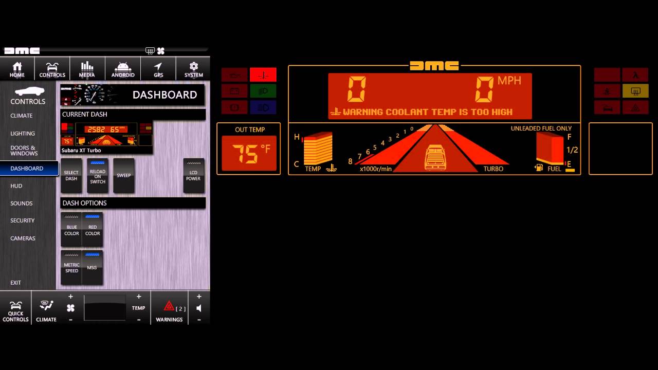 DMC Digital - Dash 3 1989 Subaru XT Turbo - Opening - YouTube