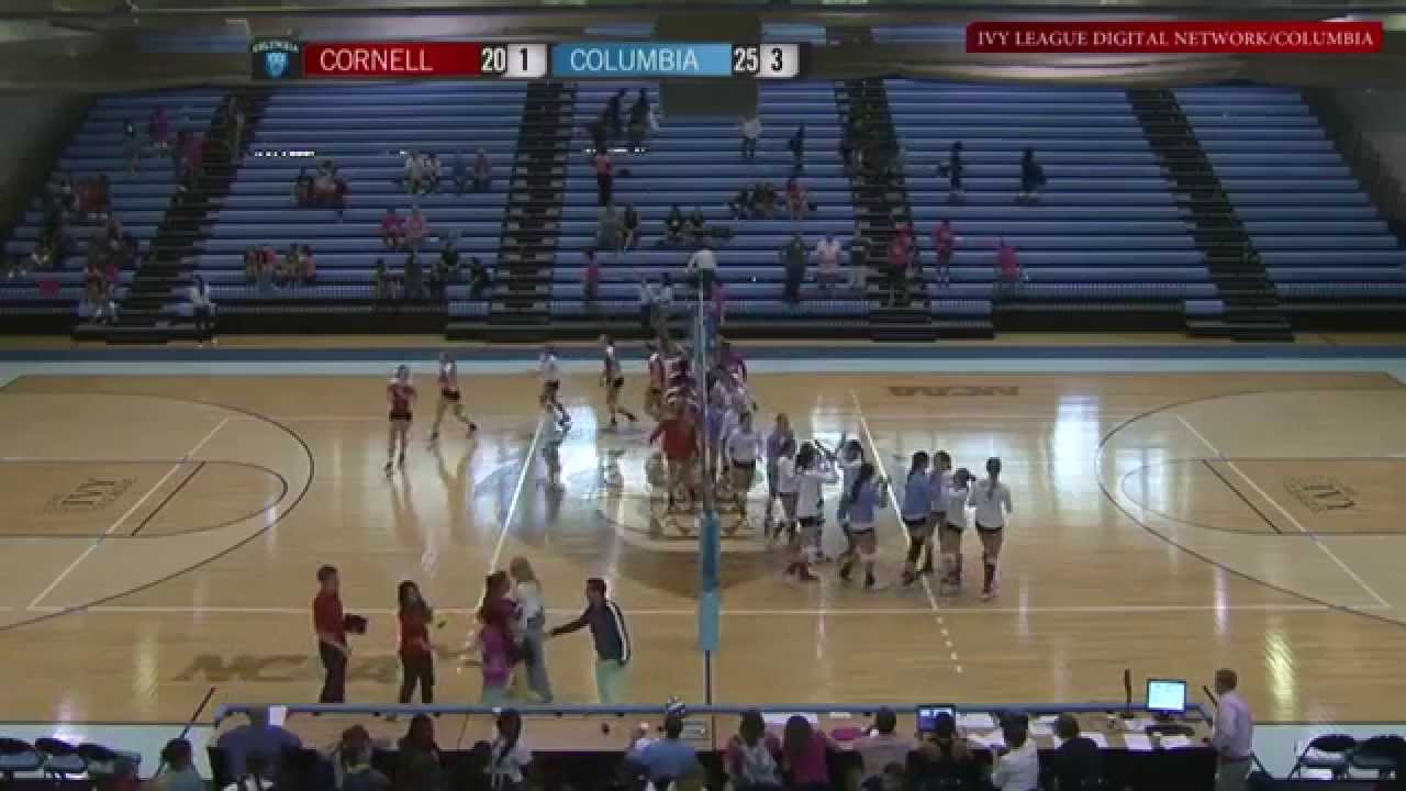 Highlights: Cornell Volleyball at Columbia - 9/27/14 - YouTube