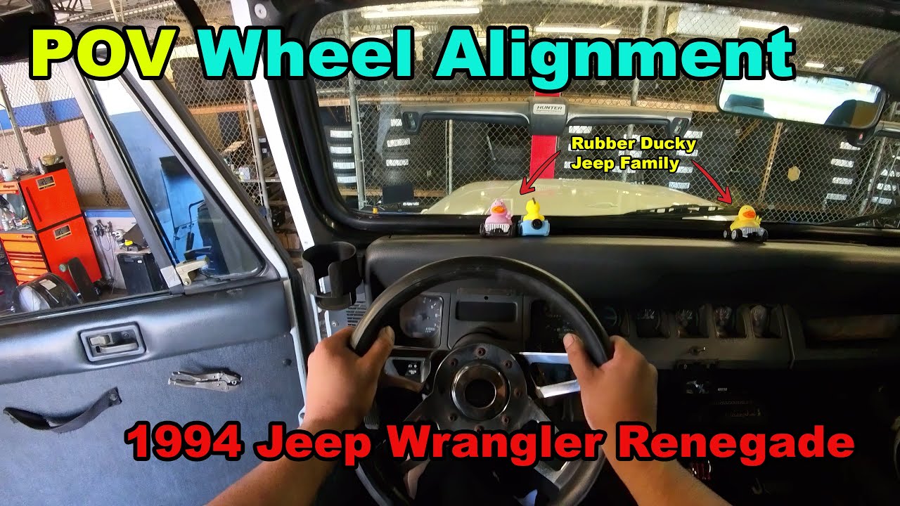 POV Wheel Alignment (Jeep Rubber Ducky) 🛞 🦆 | 1994 Jeep Wrangler ...