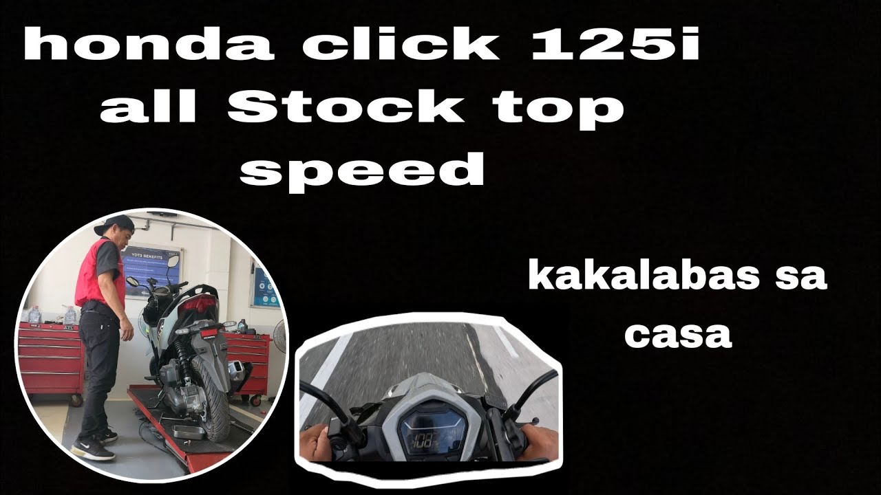 honda click 125i top speed all stock engine - YouTube