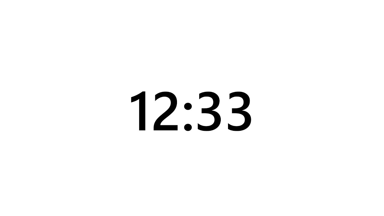 Timer for 12 minutes and 33 seconds - YouTube