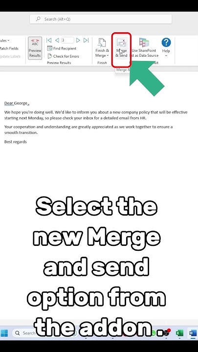 Mail Merge with CC, BCC, & Attachments - YouTube