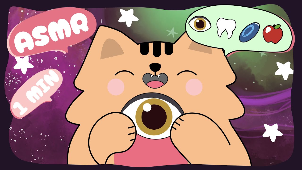 CAT ASMR | Emoji Triggers | 1 min of EXTREME Relaxation 🤩😴 - YouTube