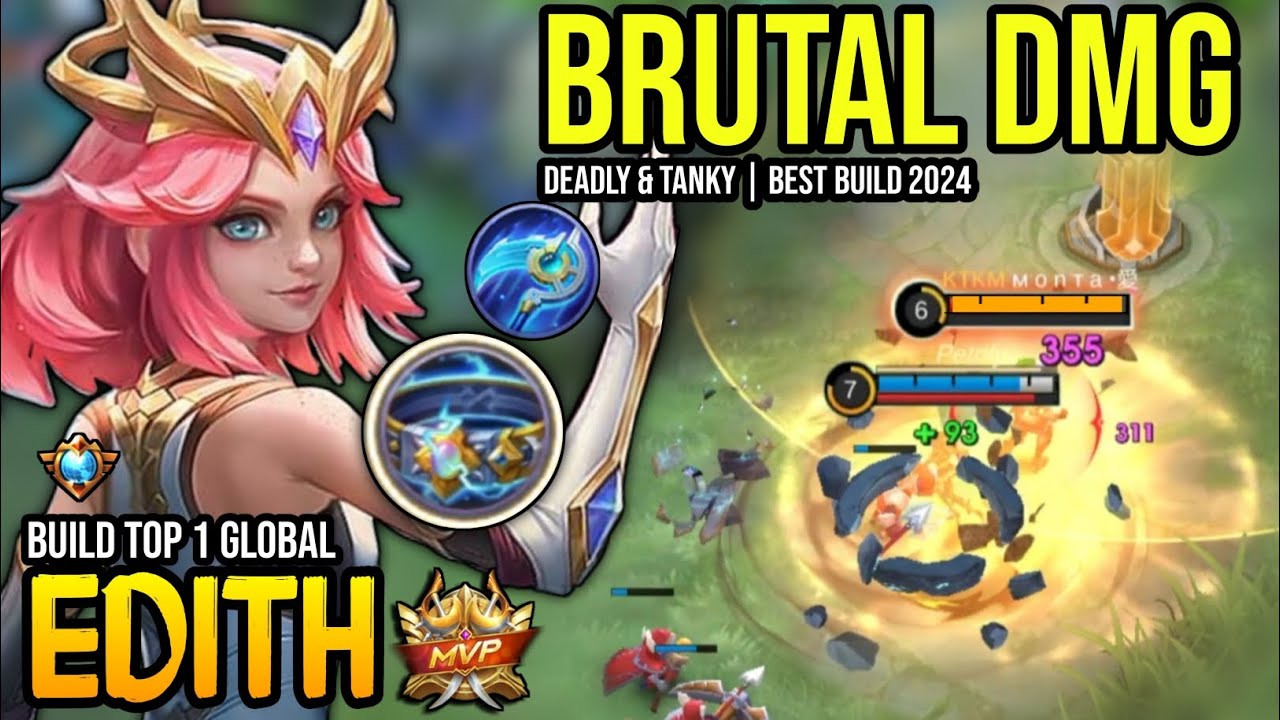EDITH BEST BUILD 2024 | BUILD TOP 1 GLOBAL EDITH GAMEPLAY | MOBILE ...