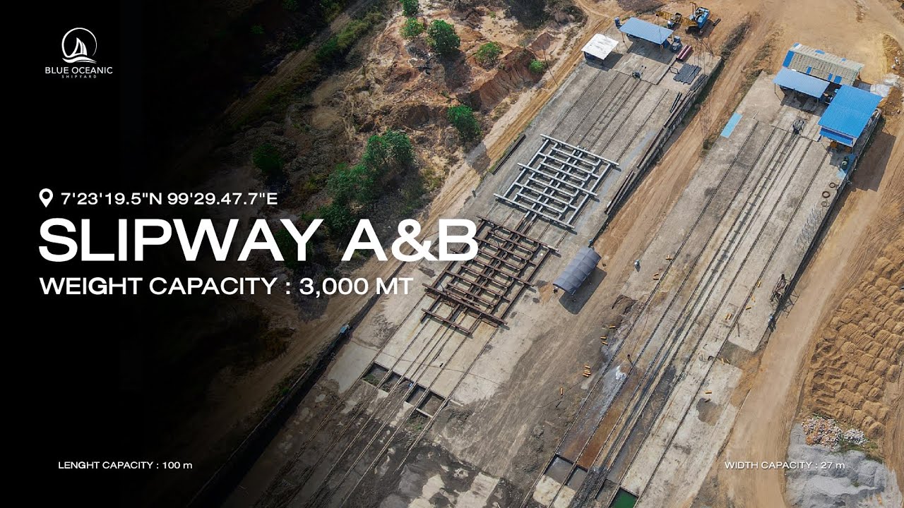 BLUE OCEANIC SHIPYARD - SLIPWAY 3,000 Tons - YouTube