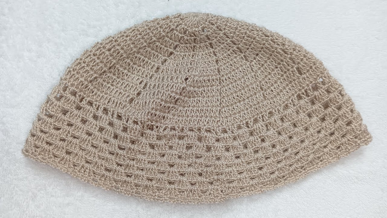 Step-by-step crochet muslim topi for namaz || Aowsum Creativity 🧶 - YouTube