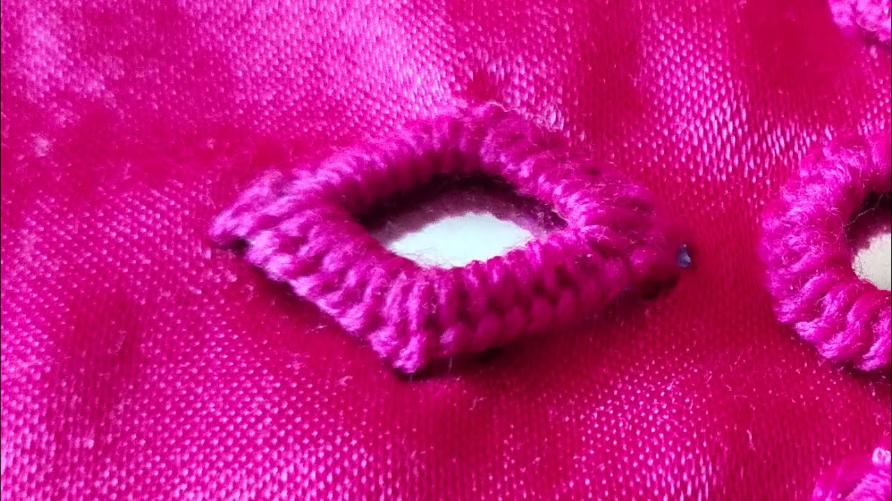 Beautiful diamond 💎 mirrorwork tutorial/Shisha work/ Hand embroidery ...