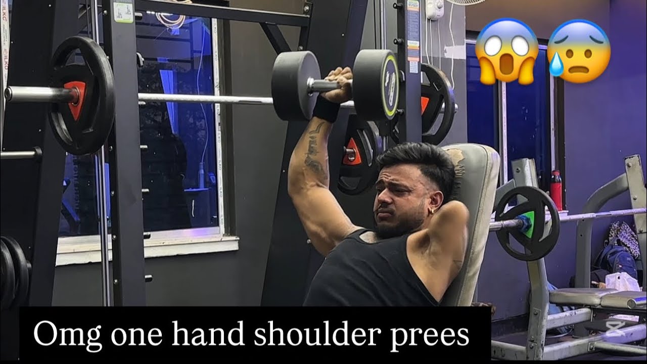 Shoulder day 🥵 // Indian one hand bodybuilder - YouTube