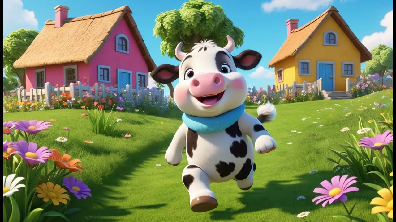Baby Moo Moo Dancing | Fun Cow Dance Song for Kids | Toddler Farm ...