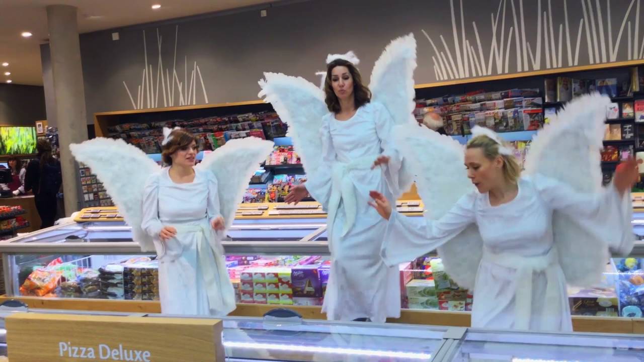 Drei Engel für Edeka - YouTube