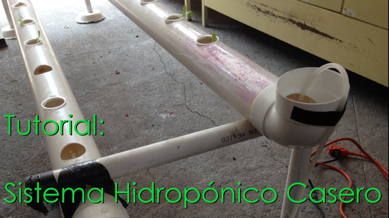 Pvc Utilizado En Hidroponía Sistema De Cultivo Hidropónico NFT, PVC