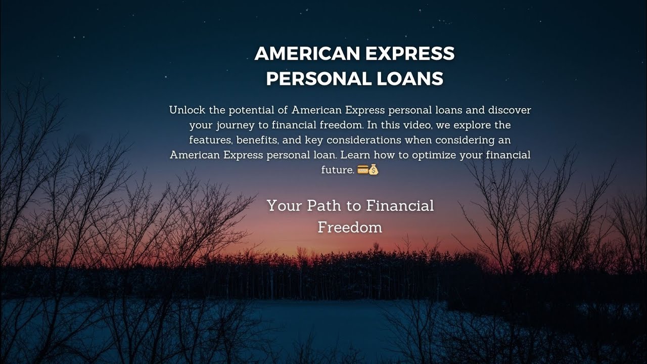 American Express Personal Loans: Your Path to Financial Freedom - YouTube
