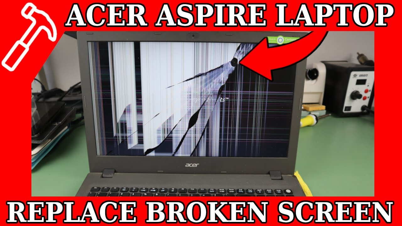 Replacing the broken Display on the Laptop - Acer Aspire E5-573 Model ...
