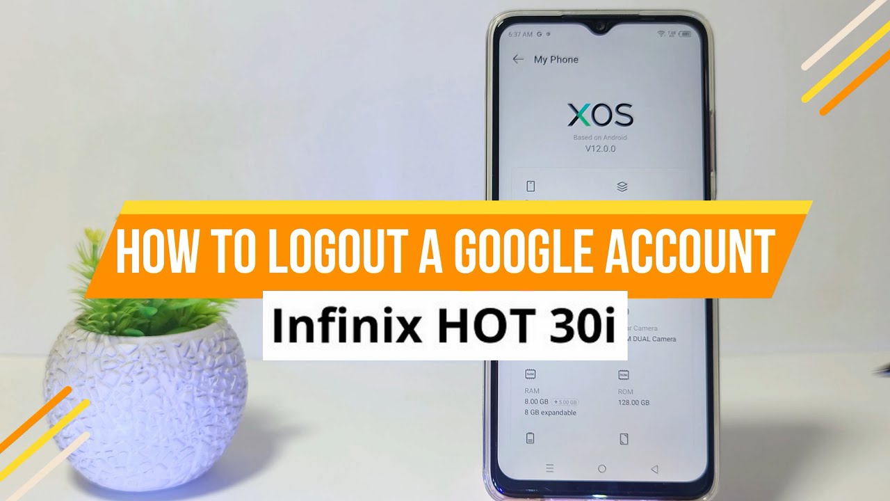How to Log Out Google Account on Infinix Hot 30i - YouTube