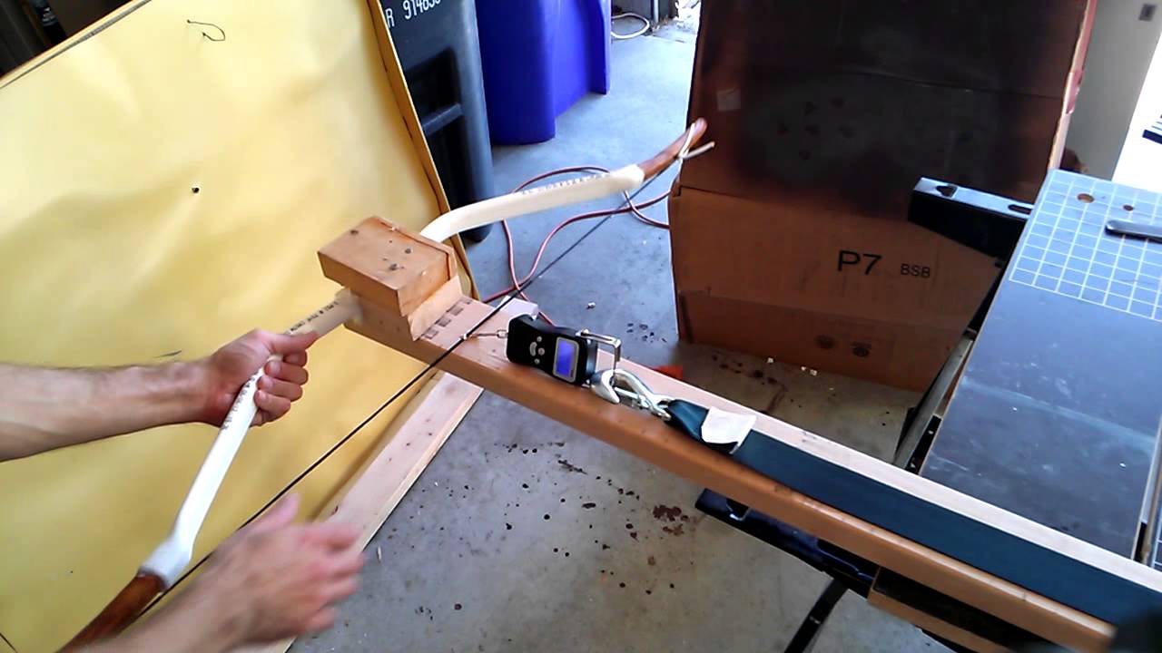 Draw-Testing a Light Magyar Bow on the Tillering Tree - YouTube