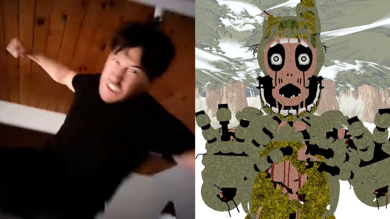 Markiplier Punch's Springtrap a little to hard..... - YouTube