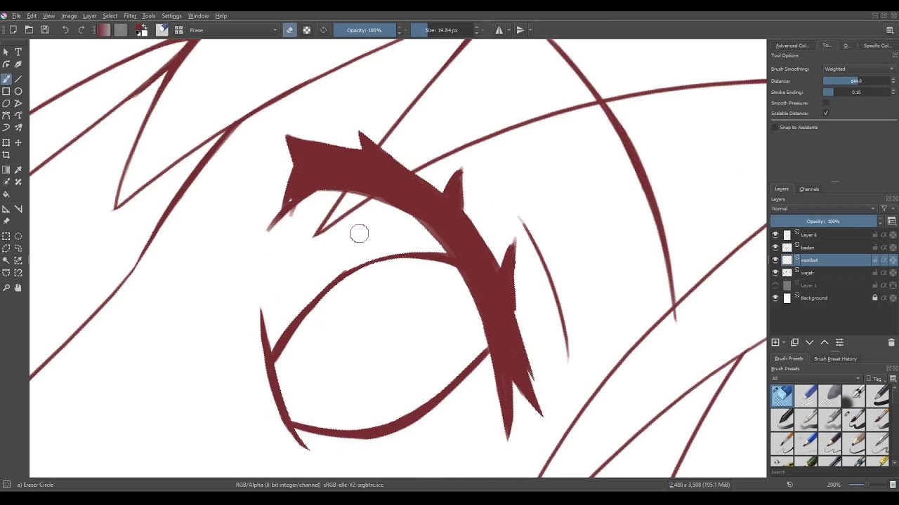 Tutorial Menggambar Anime Digital - Krita Guide Step by Step (Part 1 ...