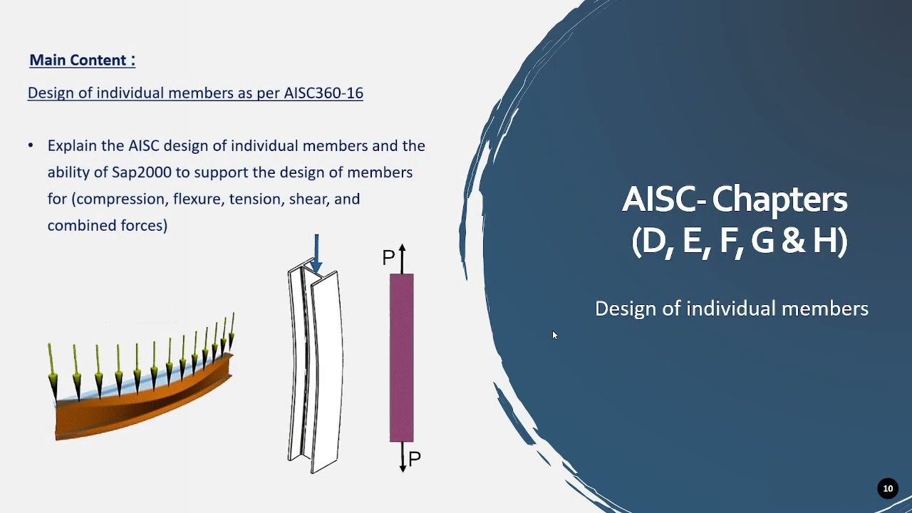Structural Steel Design according to AISC 360 using SAP2000 COURSE ...