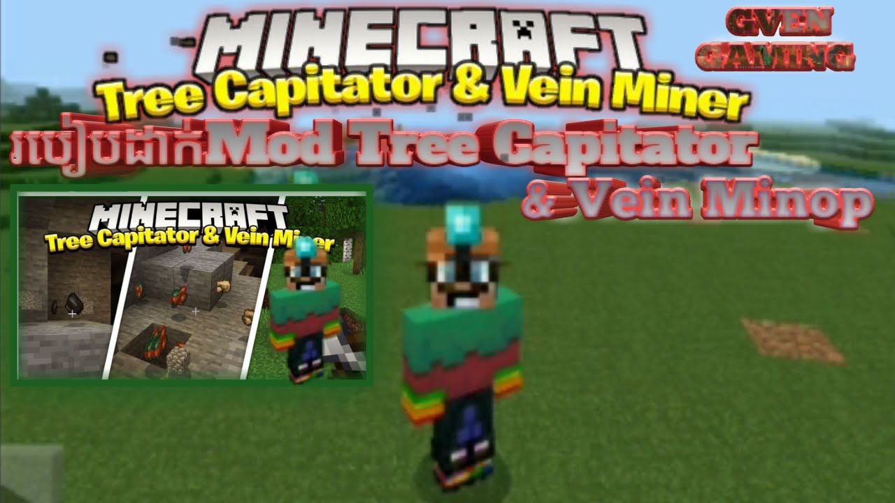 របៀបដាក់Mod Tree Capitator & Vein Minor Minecraft PE 1.20+ - YouTube