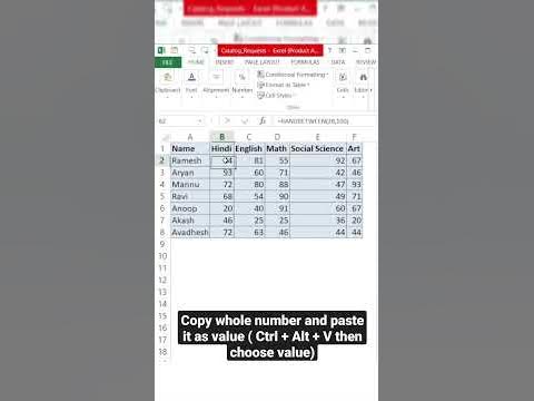 Insert Automatically Random number in Excel | Randbetween function | Excelwithavi - YouTube