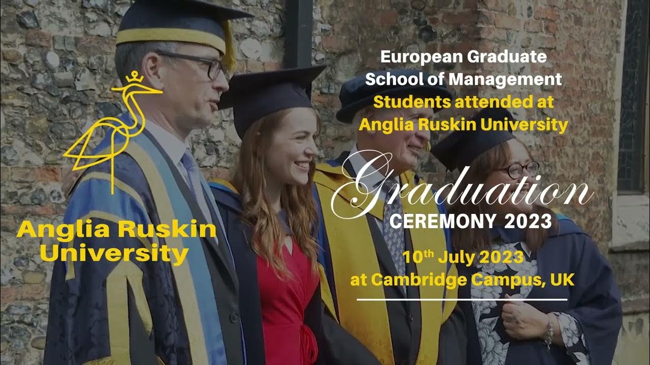 Anglia Ruskin University - Graduation Ceremony - YouTube