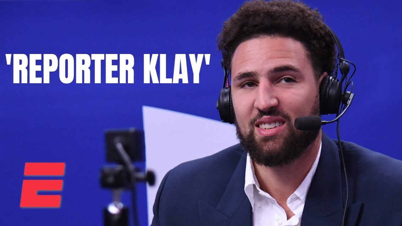 The best of Klay Thompson’s hilarious sideline reporting debut | NBA on ...