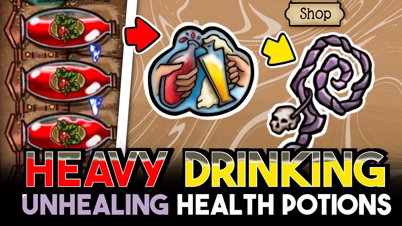 Heavy Drinking with Unhealing Healthy Potions | Backpack Battles - YouTube