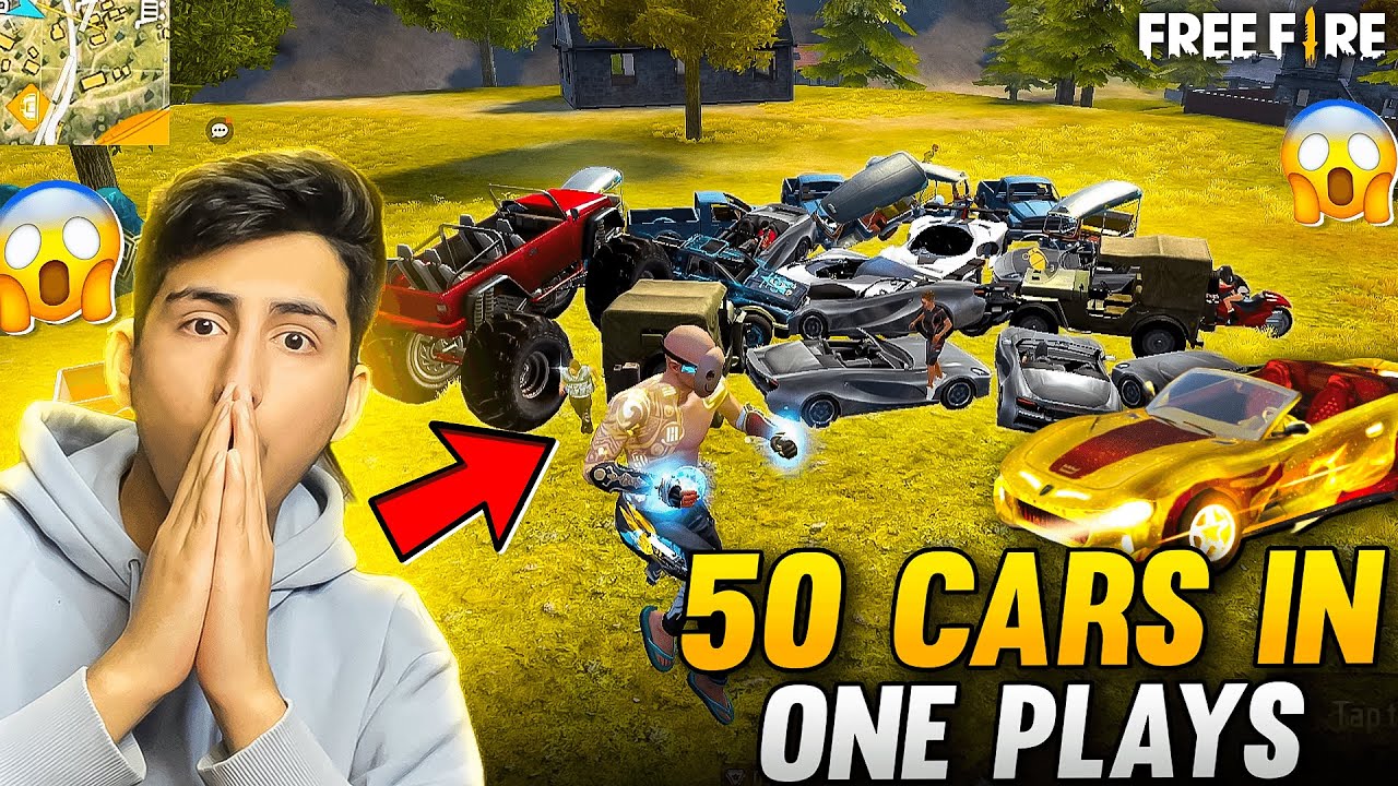50 Car In One Place😱😍Crazy Moment - Garena Free Fire - YouTube