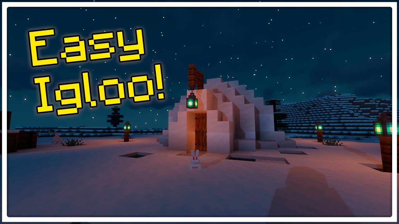 Minecraft: How To Build An Igloo - YouTube