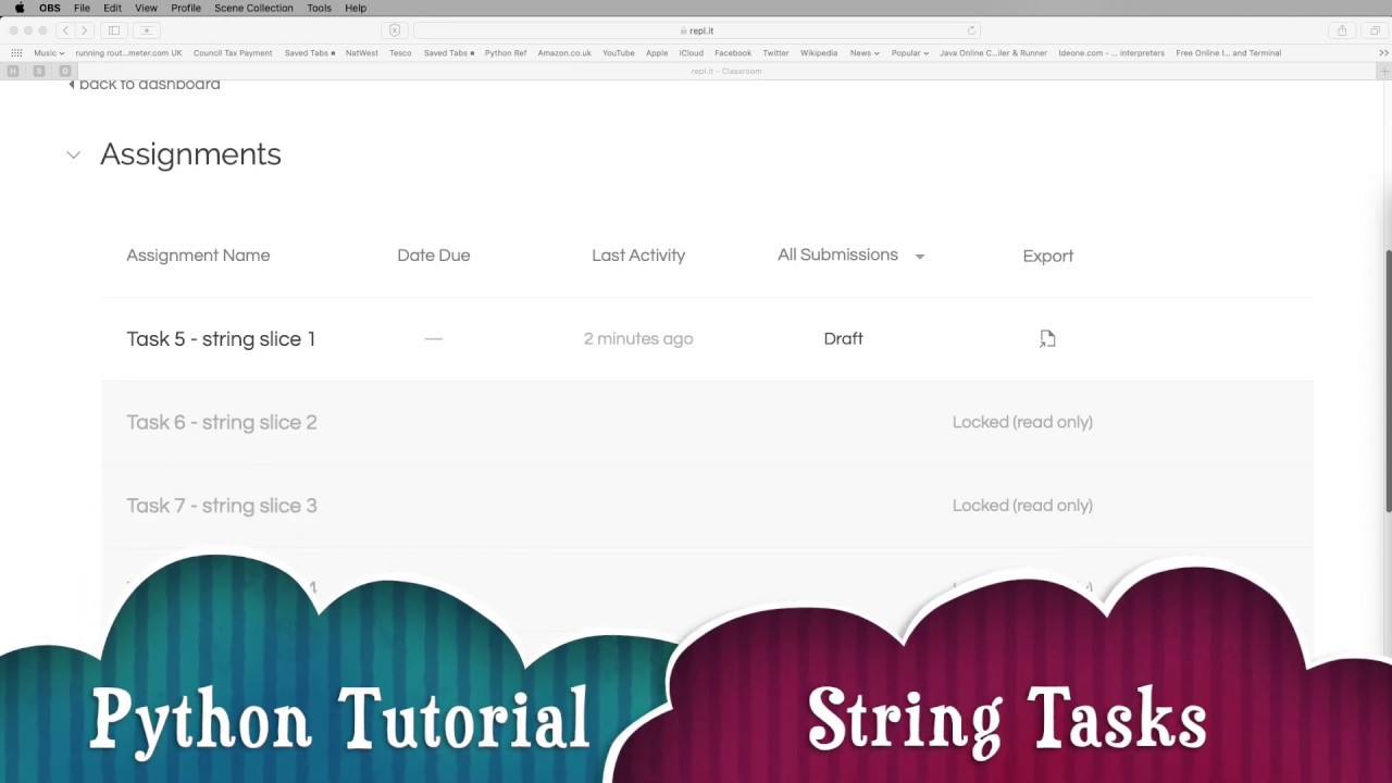 Python Programming - String Tasks - YouTube