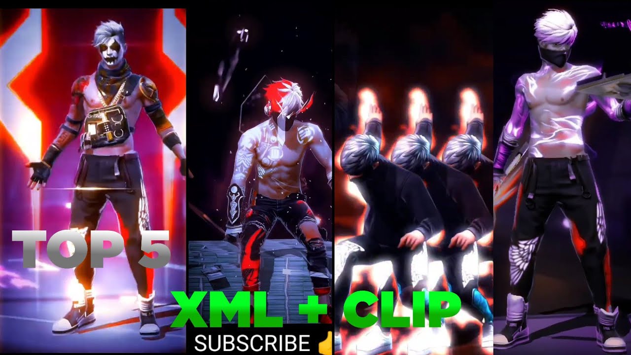 TOP 5 [HD] XML + CLIP 🔥|| © NO COPYRIGHT 😀||FREE FIRE XML + CLIP || # ...