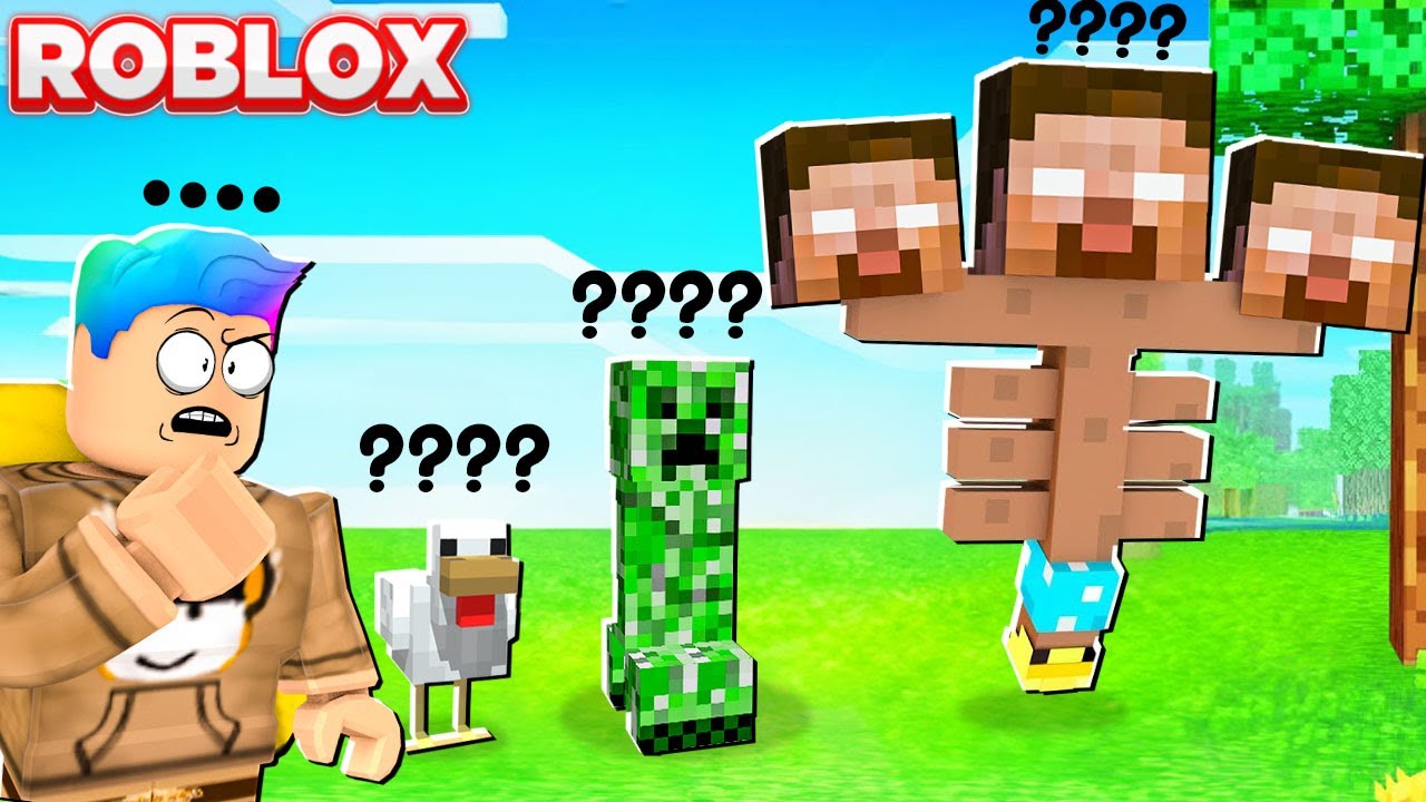 CARI 100+ MOB MINECRAFT DAN TEBAK NAMANYA DI ROBLOX!!! - YouTube