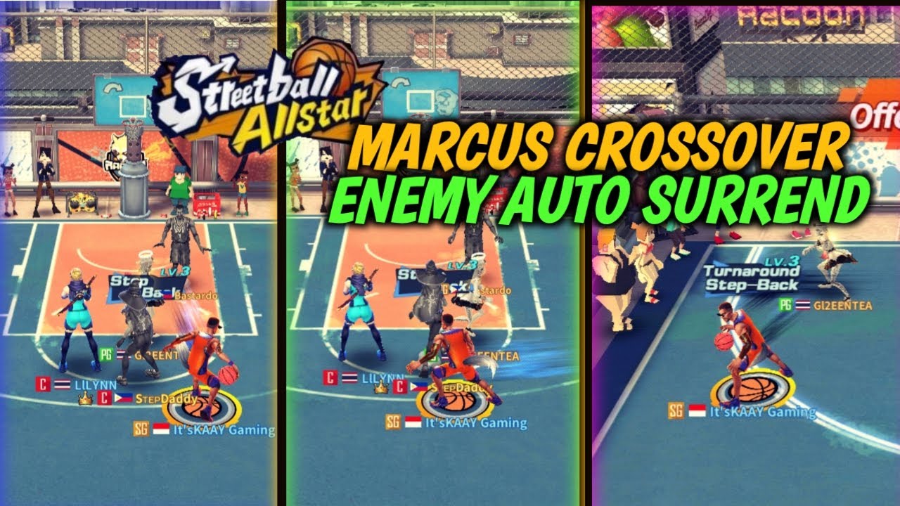 SG Marcus Crossover Enemy Auto Surrend Gameplay #8 - Streetball Allstar ...