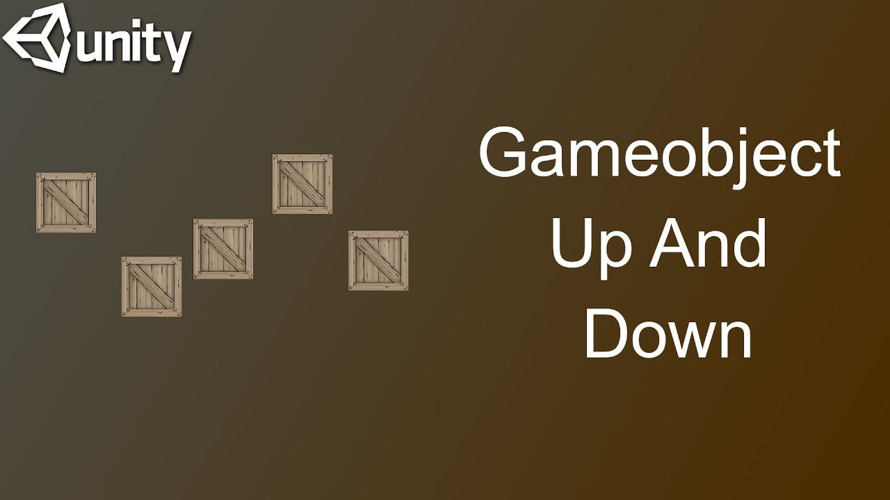 How To Make Gameobject Up And Down In Unity 2d Youtube