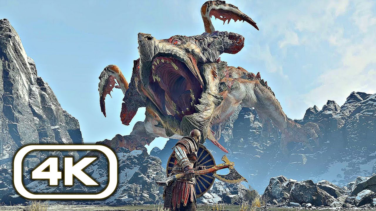 GOD OF WAR PC - Dragon Boss Fight (4K 60FPS Ultra Settings) - YouTube
