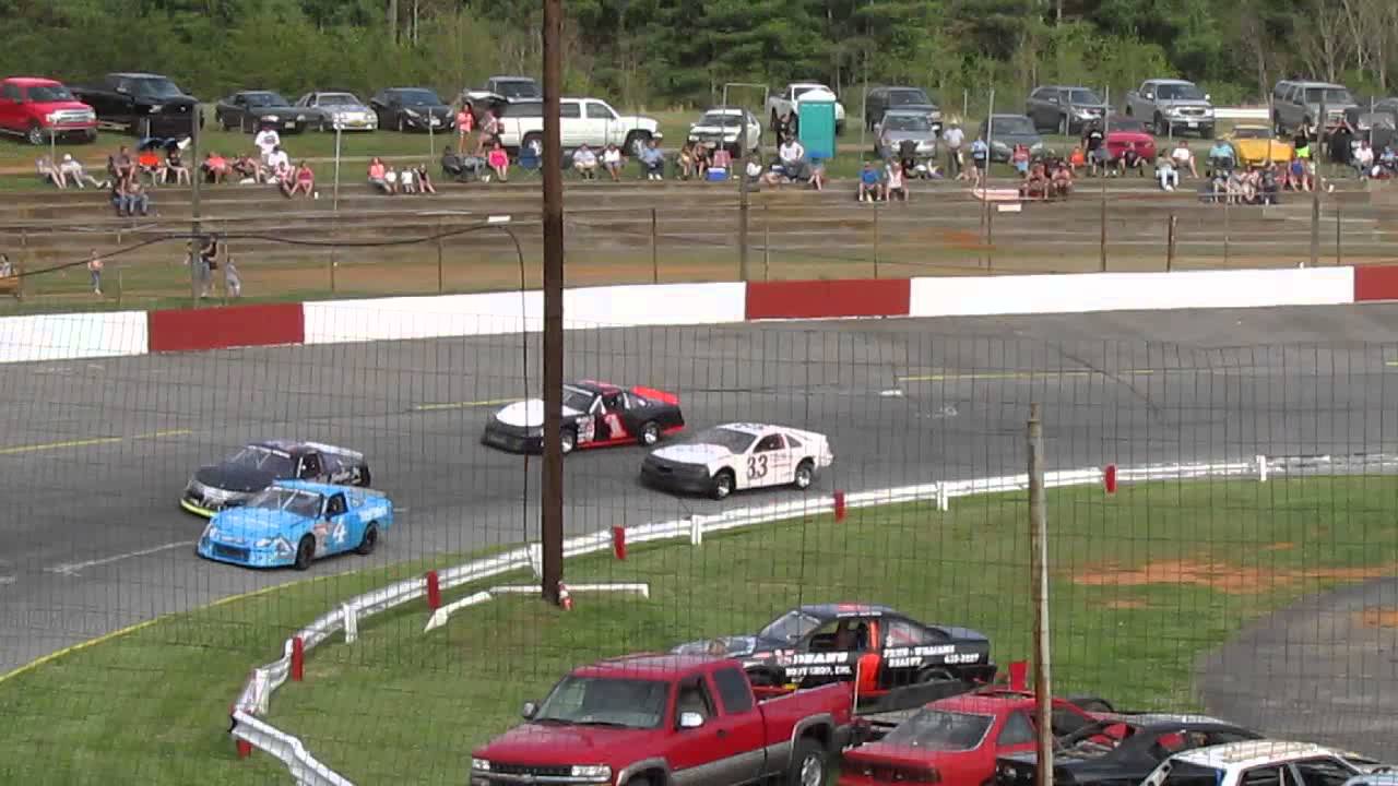 Mini Stock Race at Franklin County Speedway 4/27/14 - YouTube