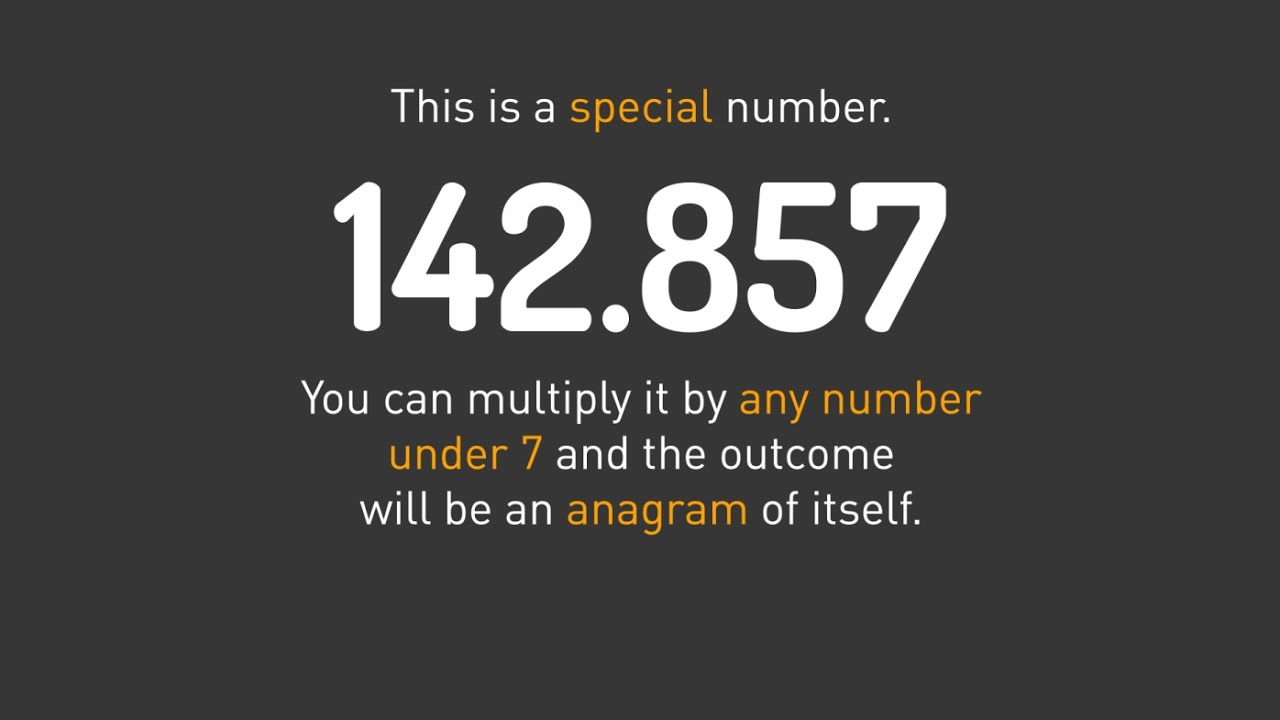 Math Fun Fact The Special Number 142857 YouTube math-fun-fact-the-special-number-142857-youtube