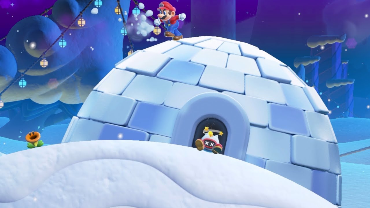 Super Mario Bros Wonder Part 3: Fluffy-Puffy Snow - YouTube