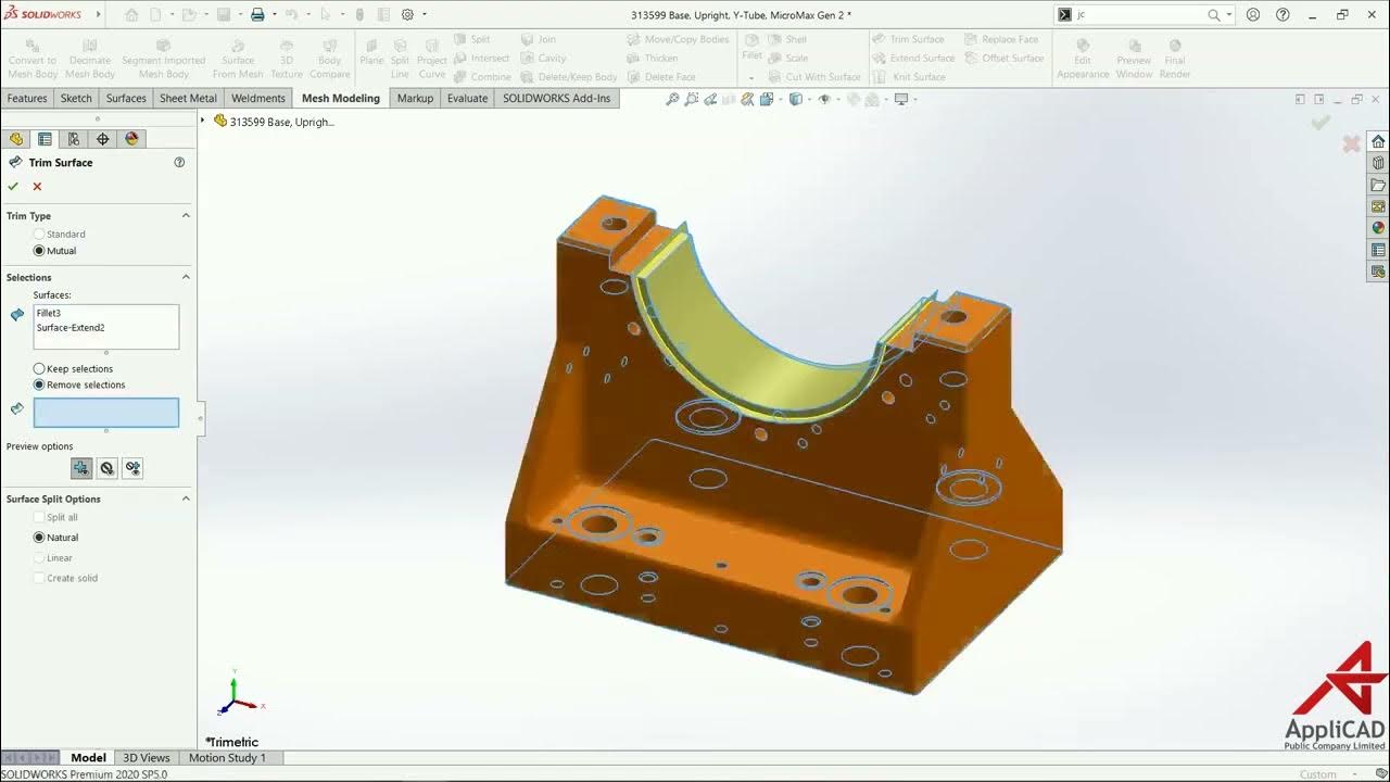 Direct Mesh Editing | SOLIDWORKS 2020 - YouTube