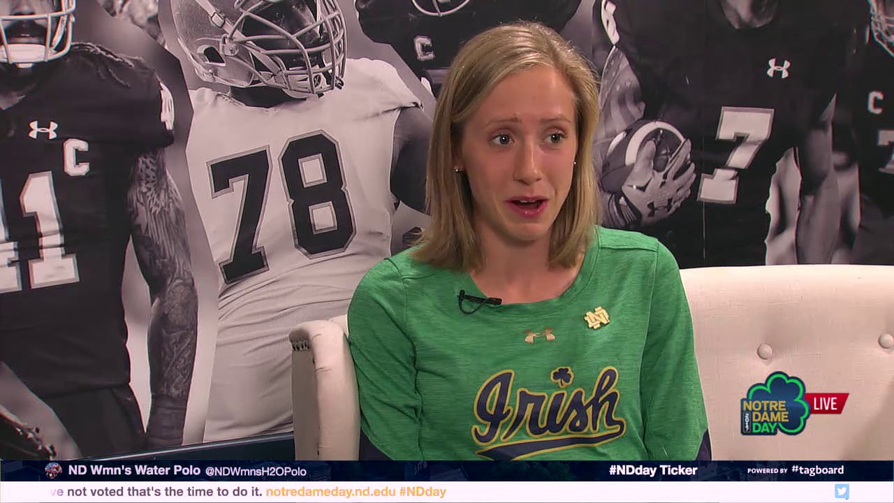 Interview with Anna Rohrer '19 - 2017 Notre Dame Day - YouTube