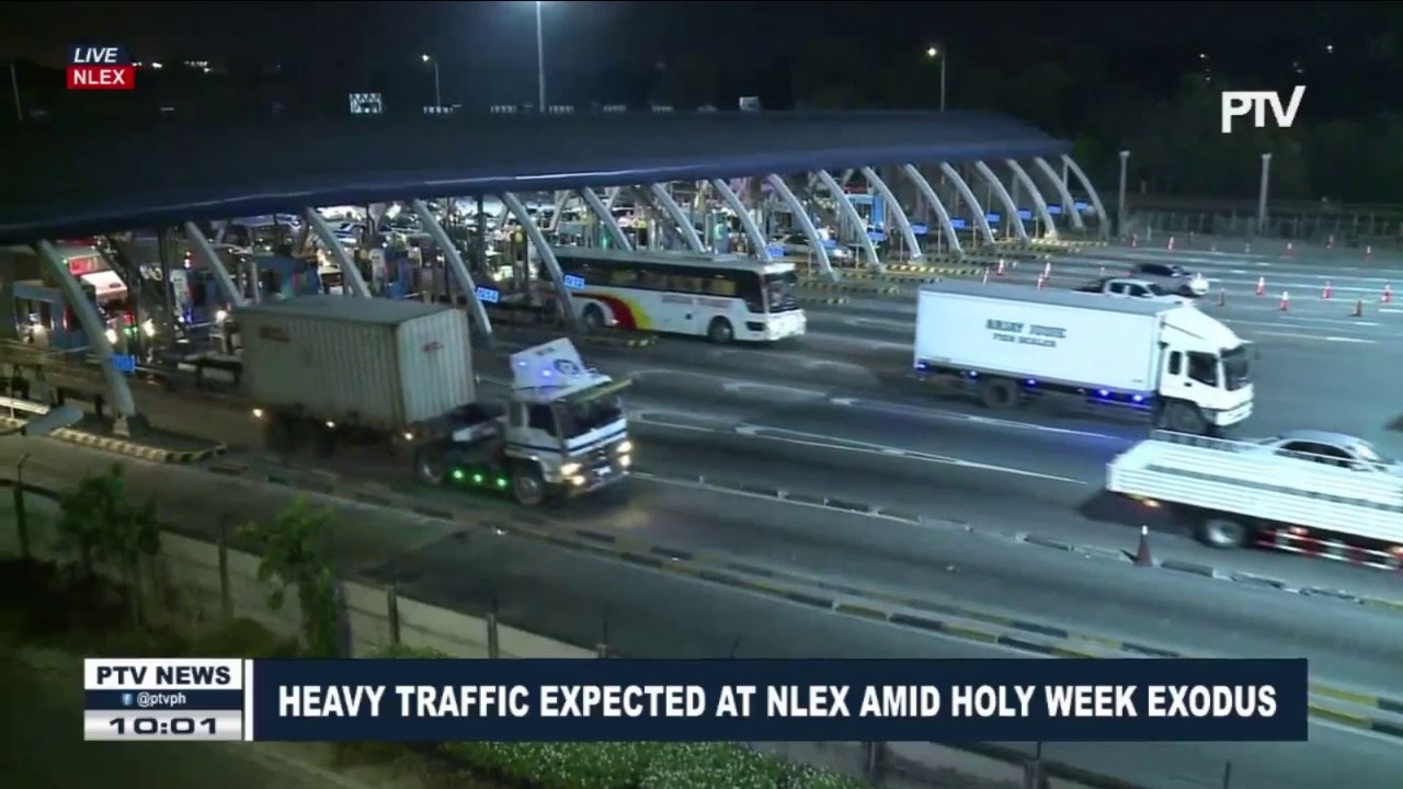 Heavy traffic expected at NLEx amid Holy Week Exodus - YouTube