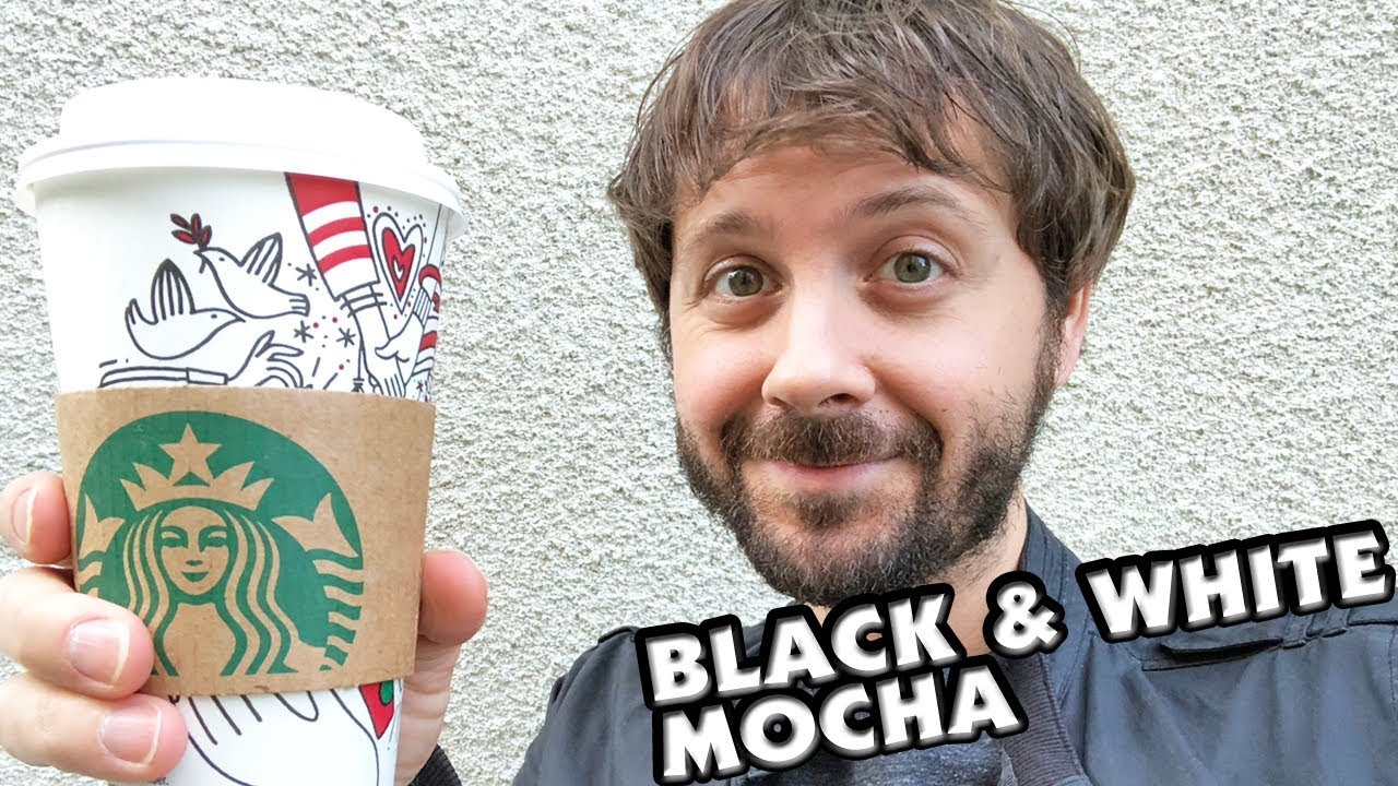 STARBUCKS BLACK & WHITE MOCHA - Max's Munchies - YouTube